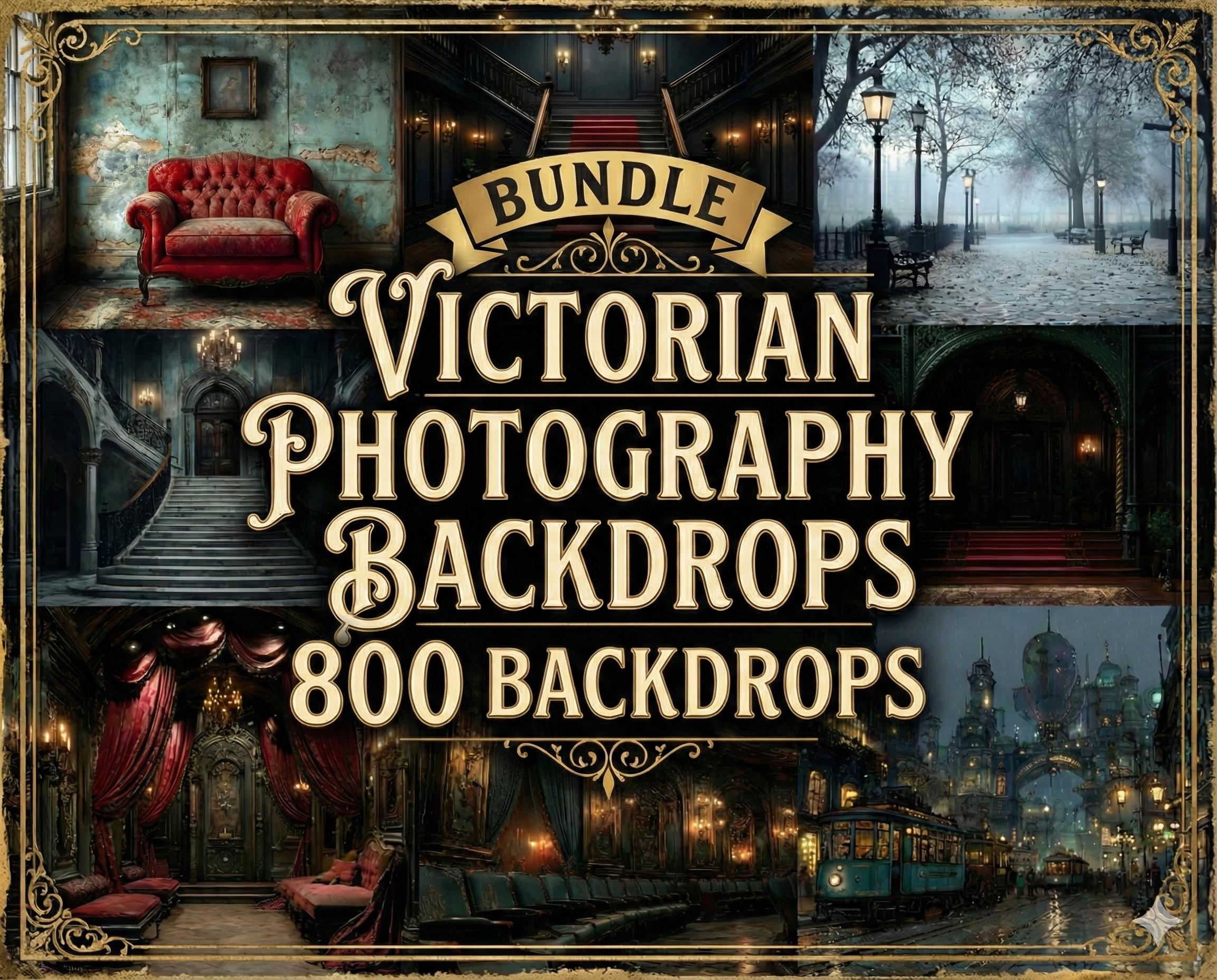 800 Victorian Backdrops for Photo Studio, Gothic Mansion, Dark Academia ...