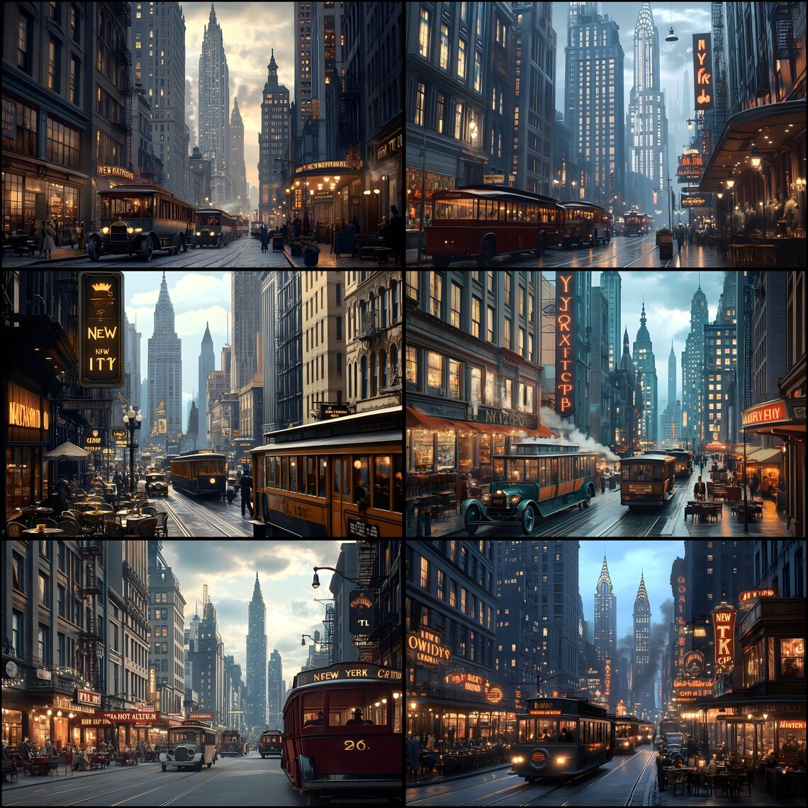 1920s NYC Street Scene Digital Backdrop: Vintage Photography Prop (jpgs ...