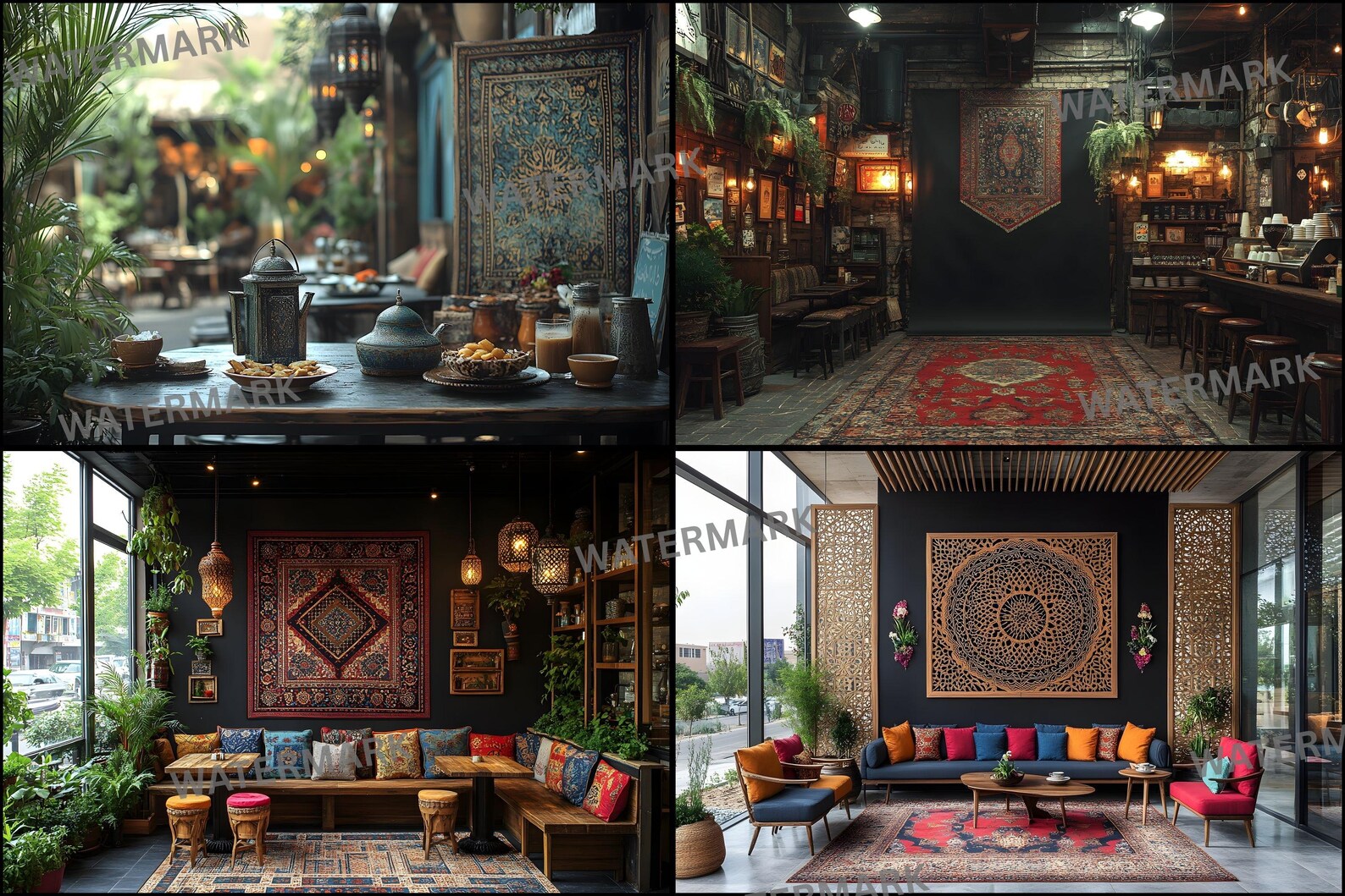 Arabian Nights Digital Backdrop: Middle Eastern Cafe Photo Booth (24 ...