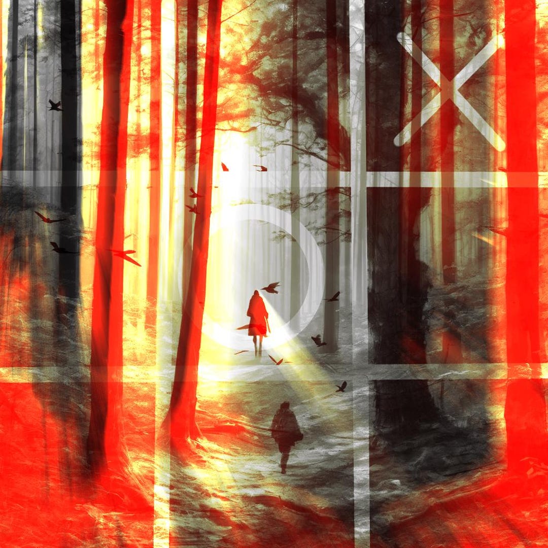 Tic-tac-toe Forrest. Noughts & Crosses Digital Download Picture Poster ...