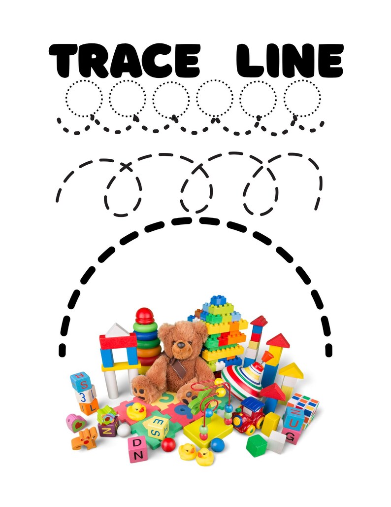 Pre-writing Practice Book: Learn Line Tracing Skills (PDF Download) - Etsy
