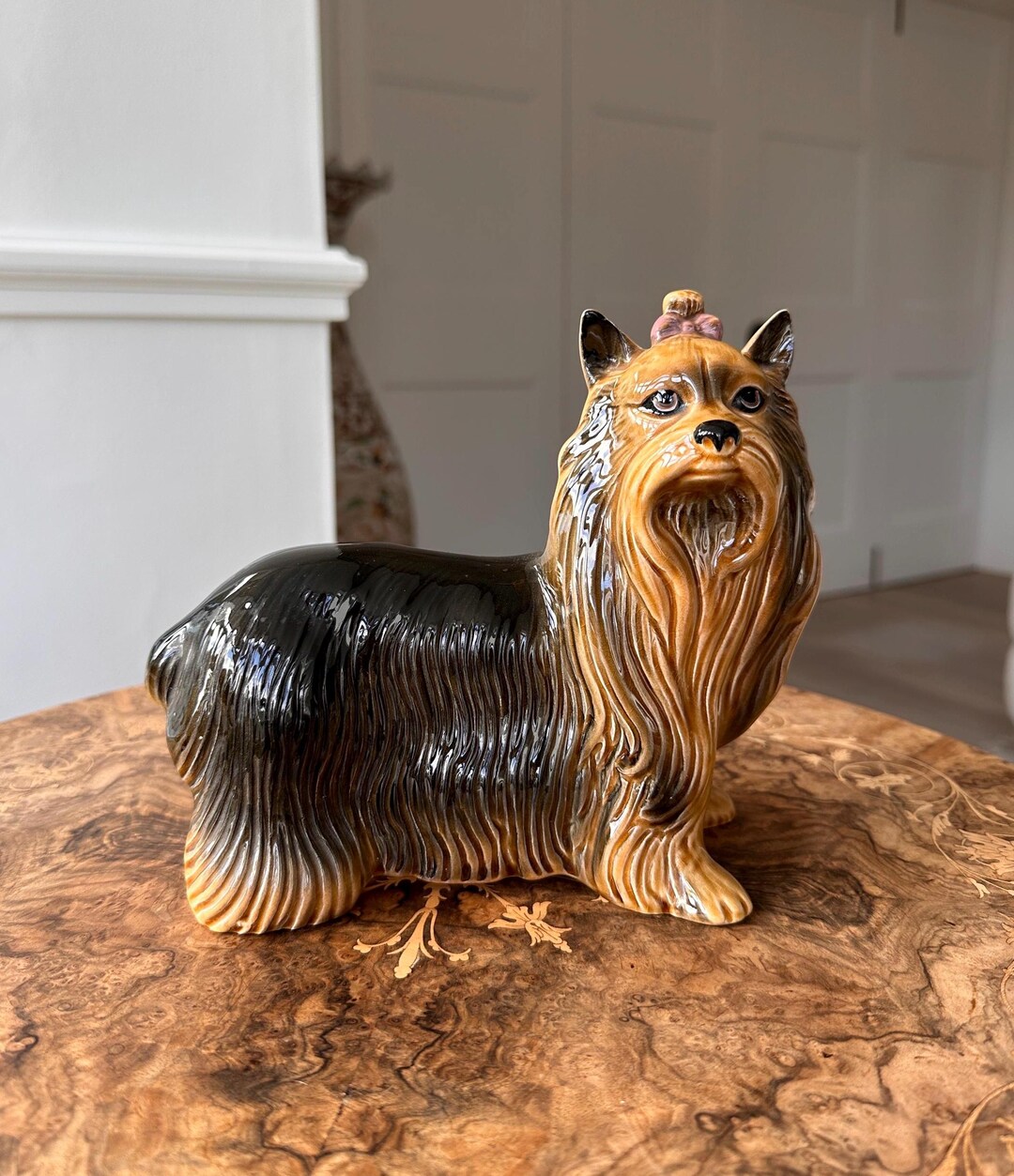 Vintage Coopercraft Yorkshire Terrier Figurine – 1970s Glazed Ceramic ...