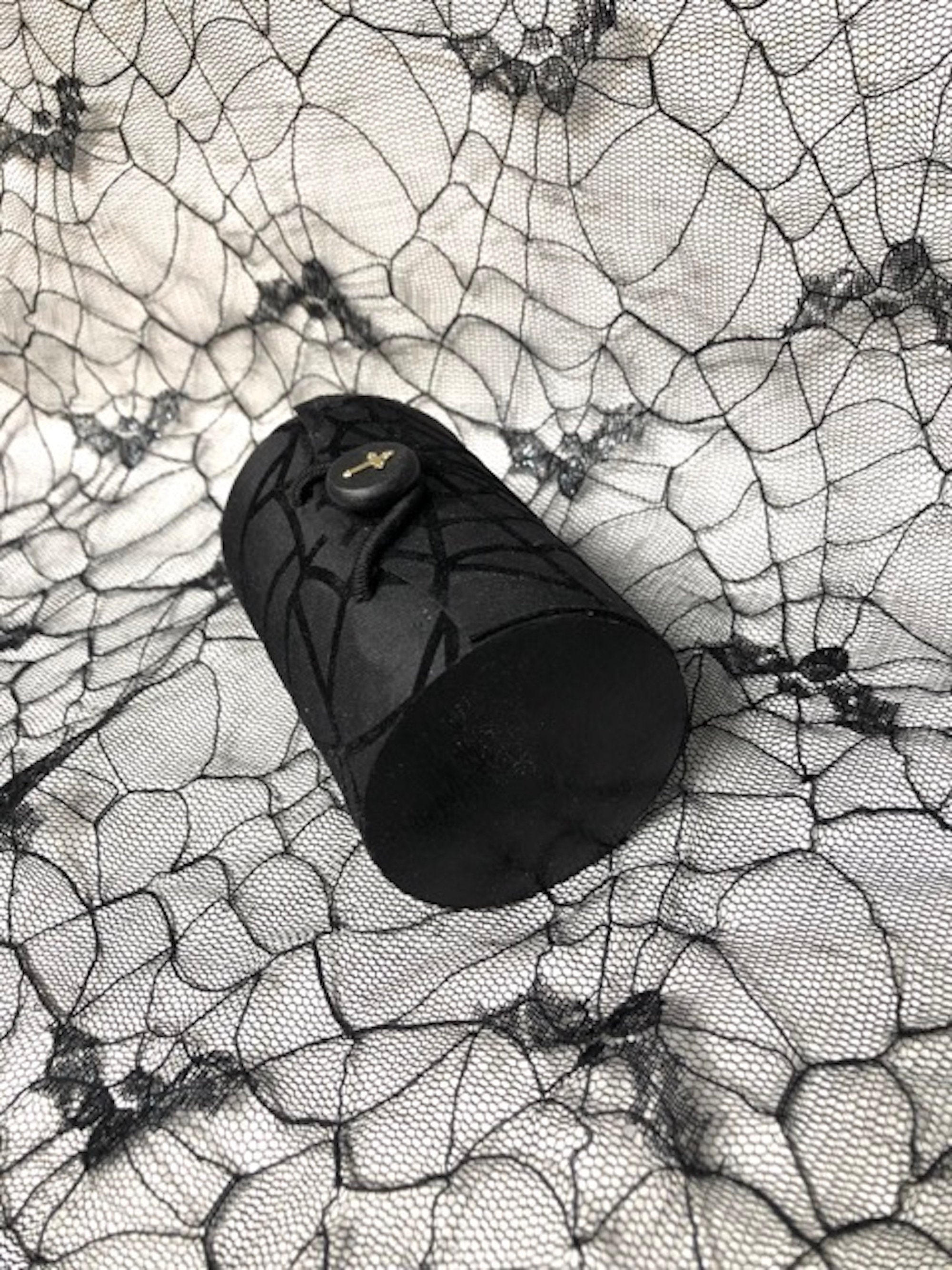 Black Taffeta Spiderweb Goth Wood Clutch Purse / Black Velvet Spider ...