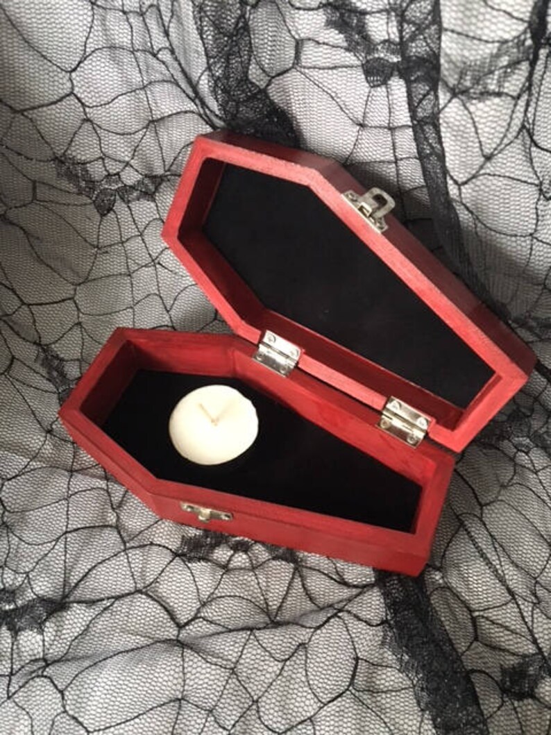 Red Skull Jolly Roger Cameo Wood Coffin Box Skull and - Etsy