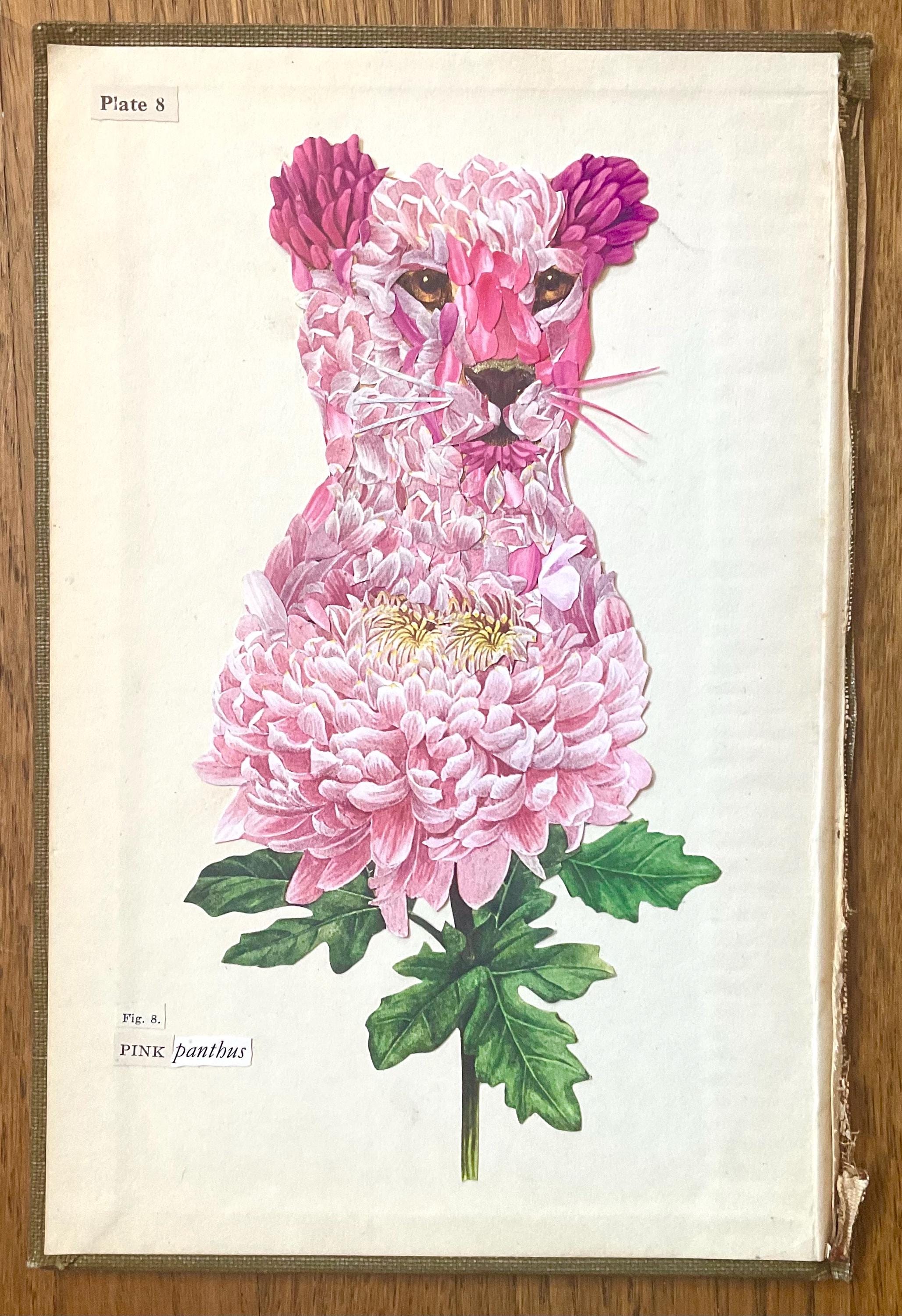 Pink Panther Original Collage Art by Katie Mccann - Etsy