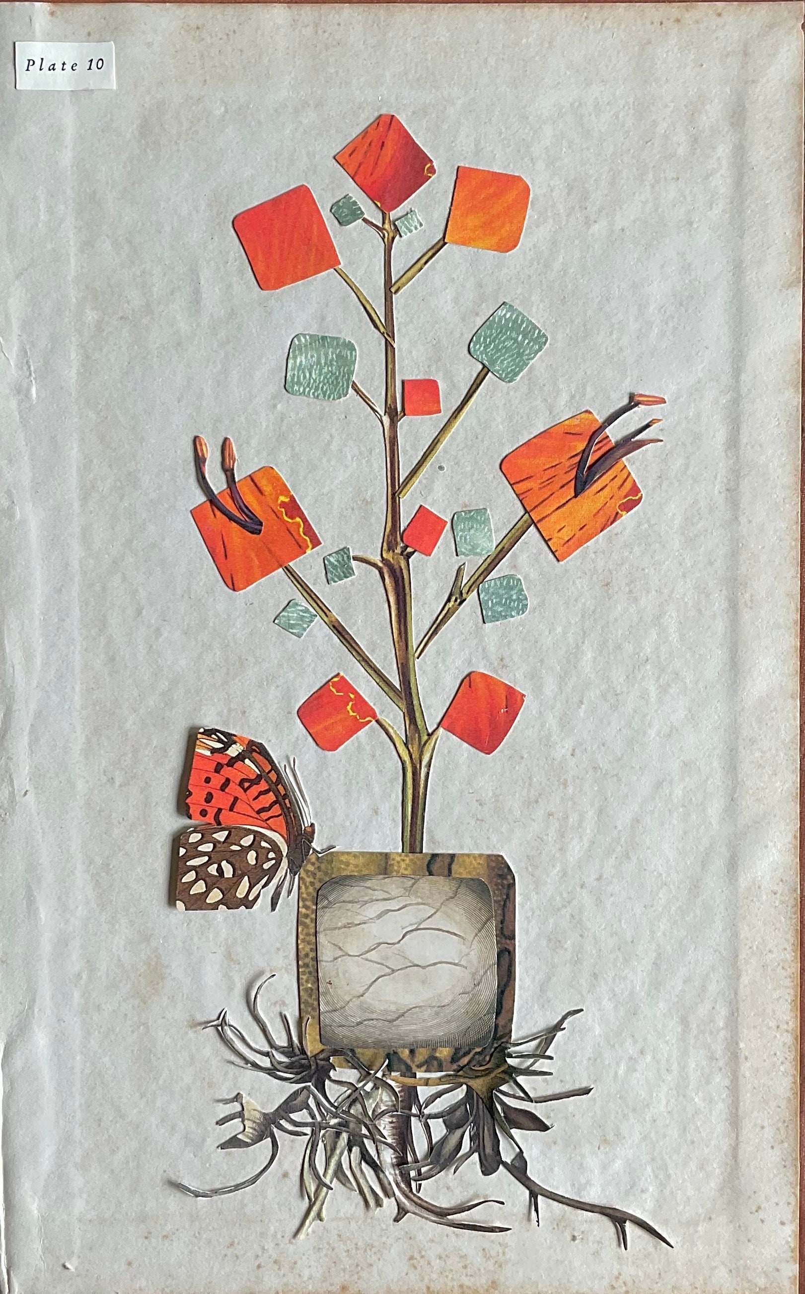 The Square Root Original Collage Art by Katie Mccann - Etsy