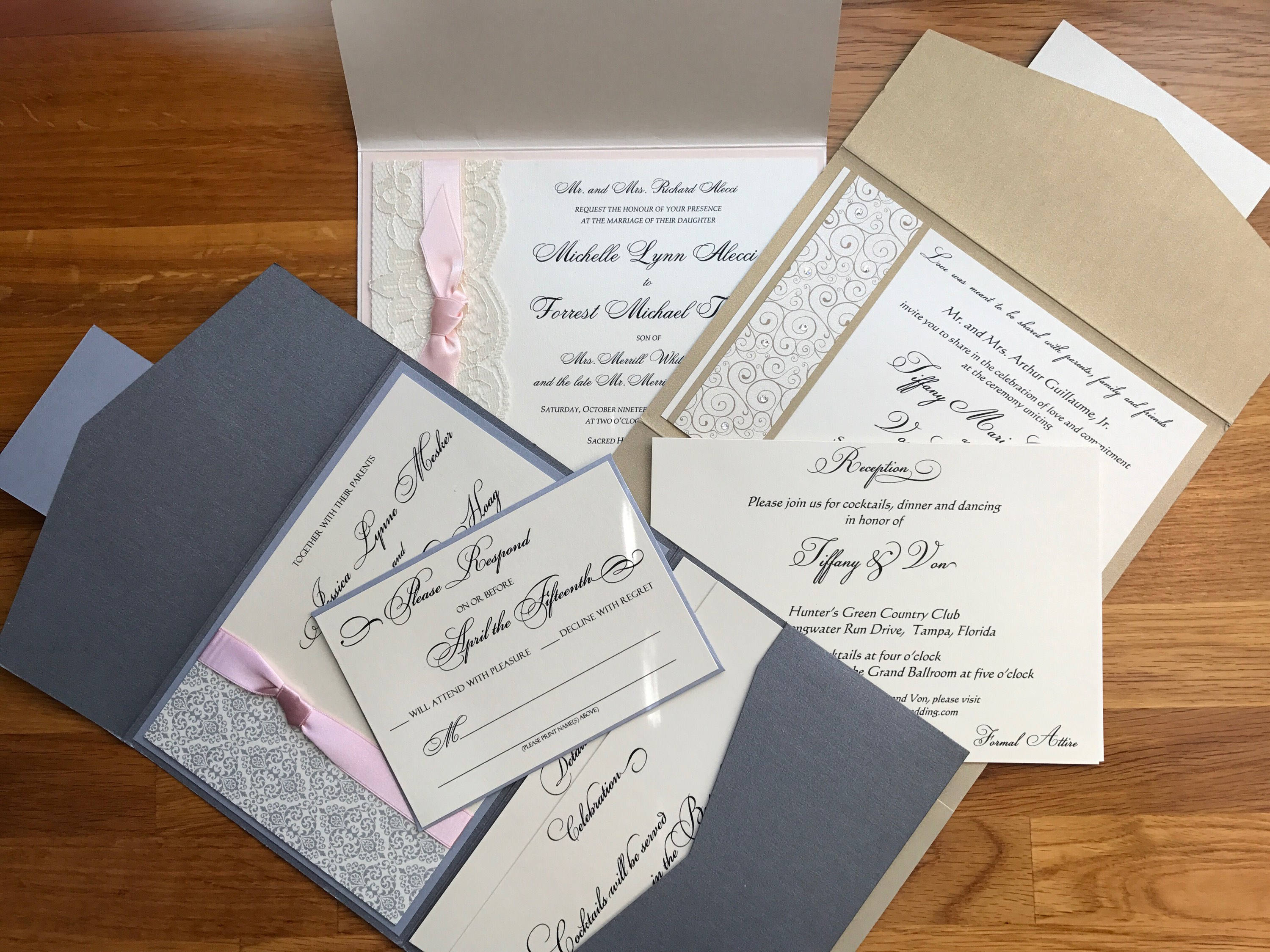 DESTASH - DIY Pocket Fold Invite Jacket for DIY Wedding Invitations ...