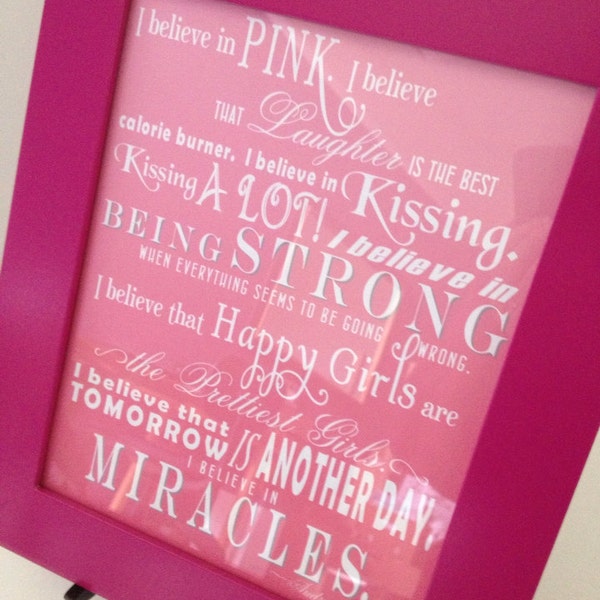 I Believe in Pink - Etsy