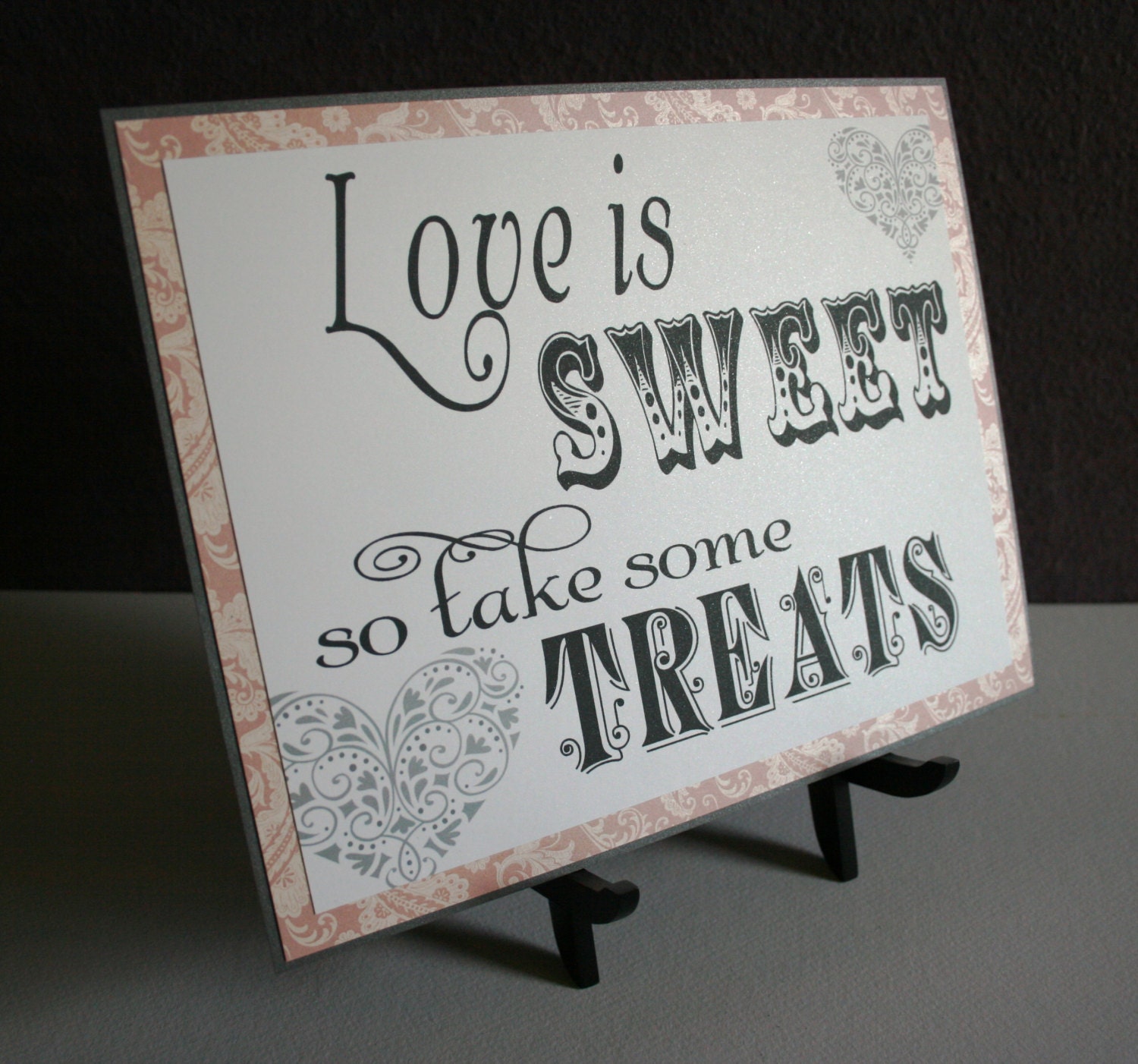 Love is Sweet Sign Candy Bar / Buffet Wedding Reception - Etsy