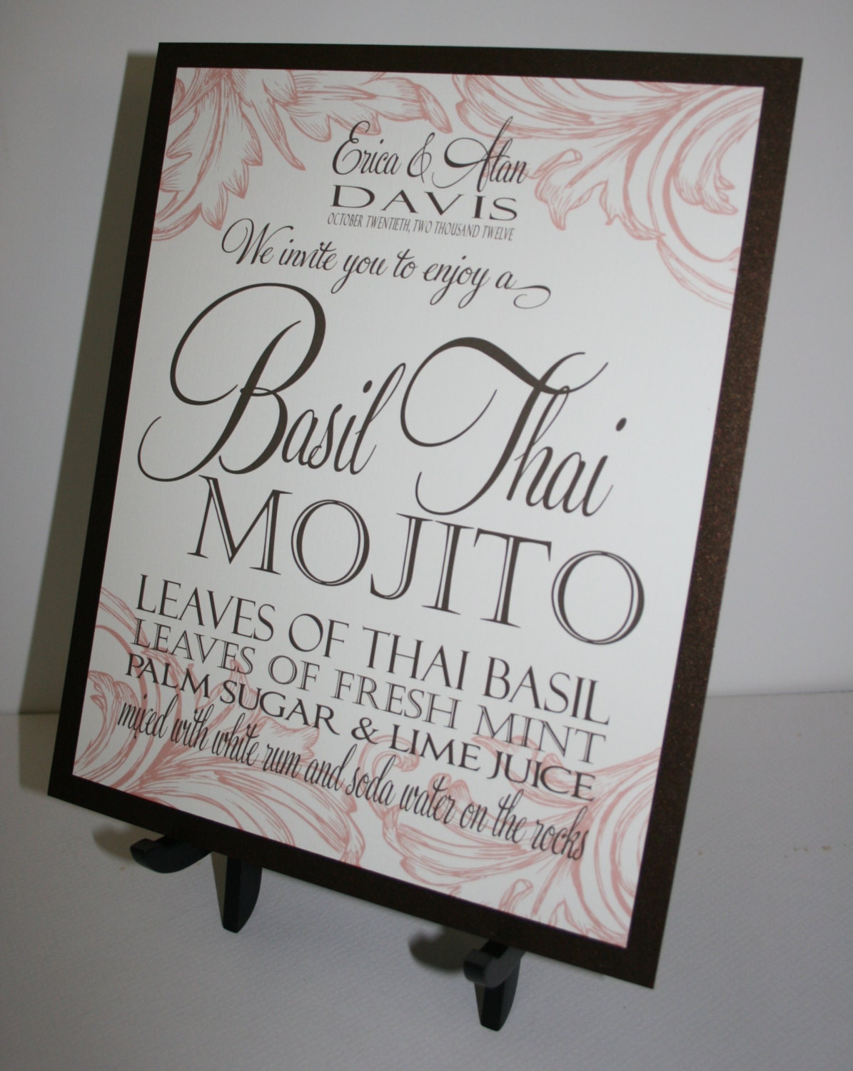 Signature Drink Wedding Party Event Sign Custom - Etsy