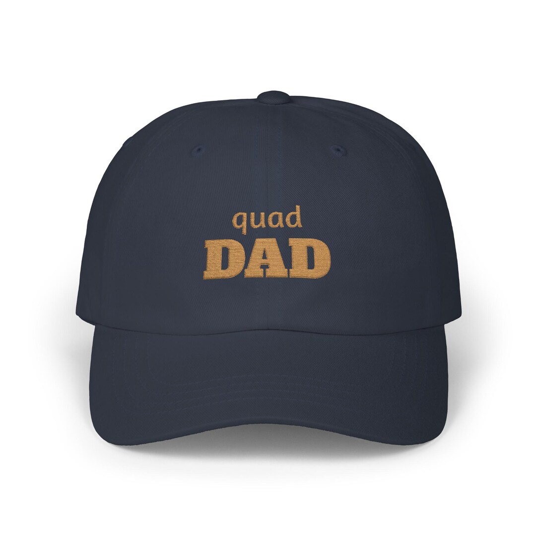 Quad Dad Embroidered Hat | Father of Quadruplets Gift - Etsy