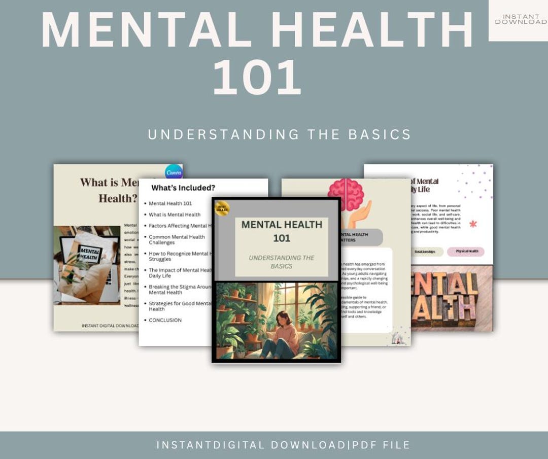 Mental Health 101 Workbook: Self-care & Therapy Guide (PDF Download) - Etsy
