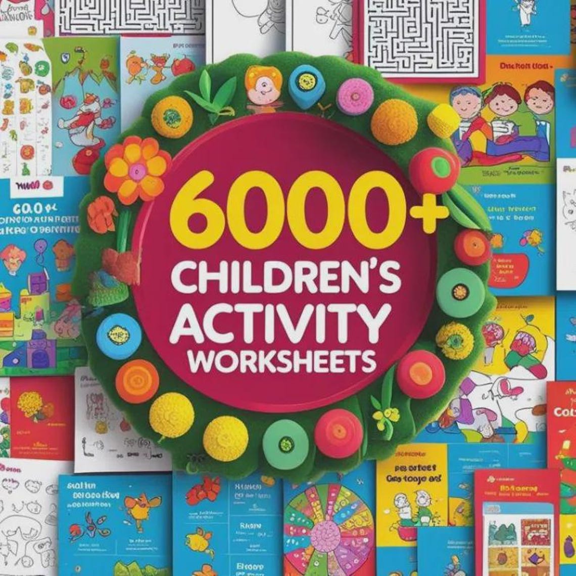 Kids Learning Activity Worksheets: 6000+ Printable Pages (digital ...