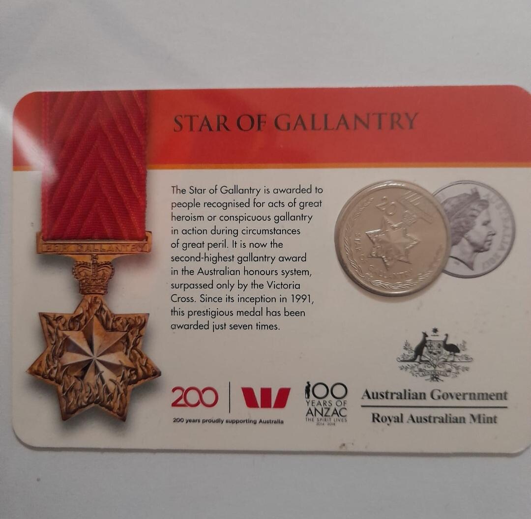 Star of Gallantry Medal Australian Coin - Etsy
