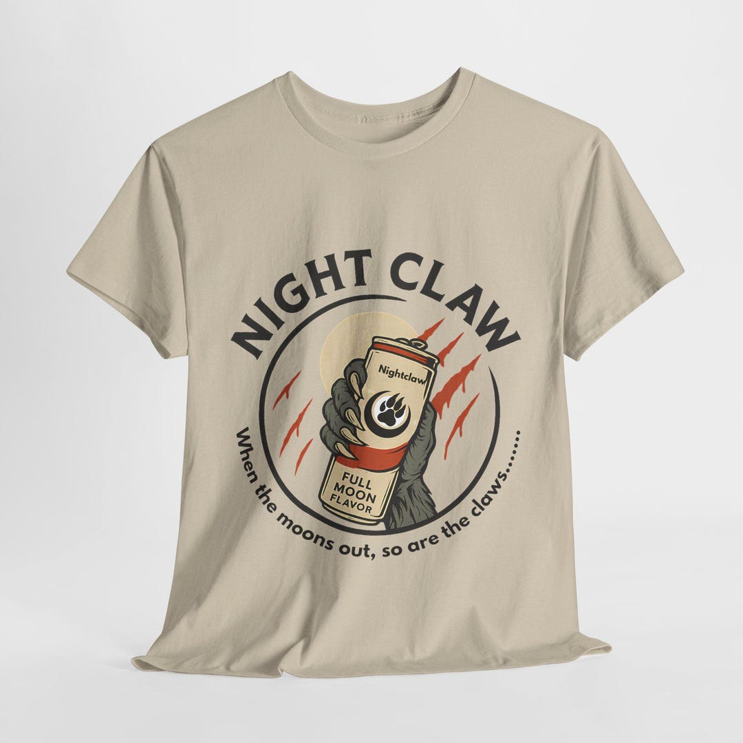 Night Claw Halloween Shirt | Werewolf Claw Full Moon Flavor | Funny ...