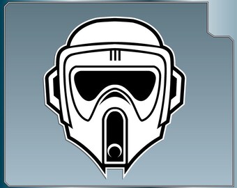 Stormtrooper Helmet and Crossbones vinyl decal Star Wars | Etsy