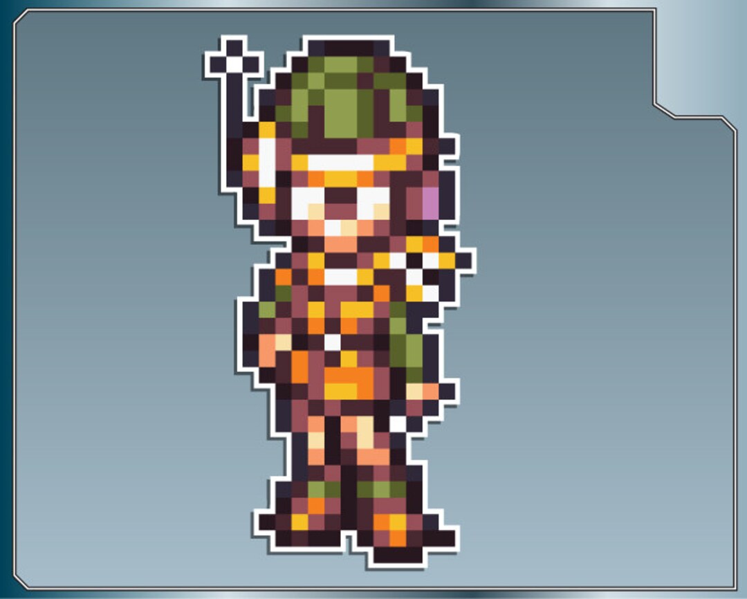 LUCCA Sprite No. 1 From Chrono Trigger 16 Bit Vinyl Decal Sticker - Etsy