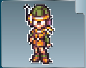 MAGUS Sprite No. 1 From Chrono Trigger 16 Bit Vinyl Decal - Etsy