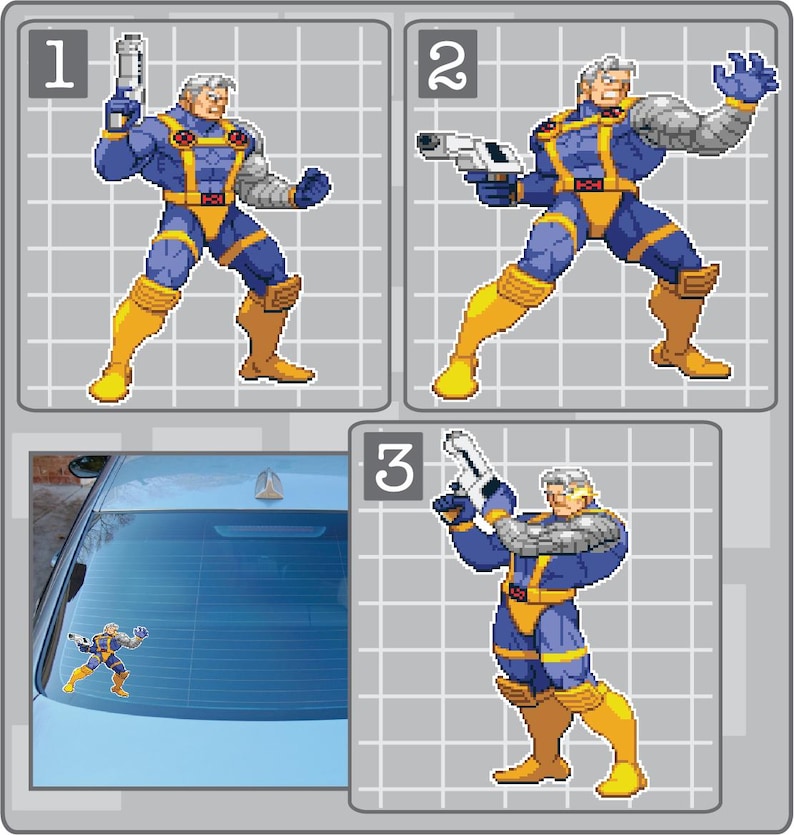 CABLE Vinyl Decal From Marvel Vs. Capcom. Choose Your Favorite Pose ...