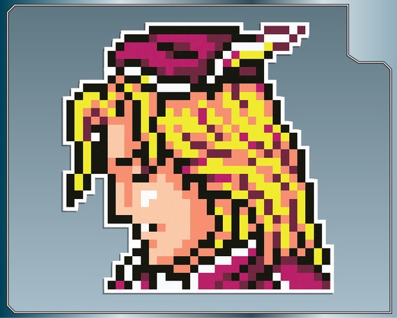 EDWARD Sprite Mugshot From Final Fantasy IV 8 Bit Vinyl Decal | Etsy ...
