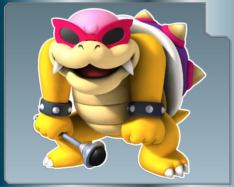 ROY KOOPA Cartoon Vinyl Decal From Super Mario Bros. Sticker | Etsy