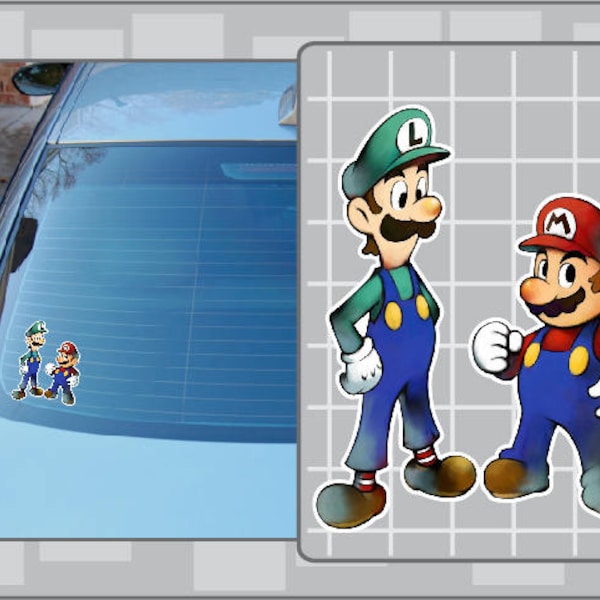 Mario and Luigi Sticker - Etsy