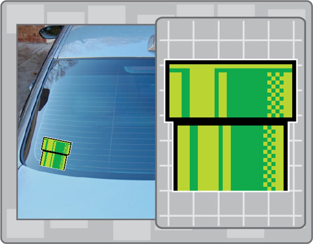 SEWER PIPE Sprite Vinyl Decal From Super Mario Bros. 8-bit - Etsy