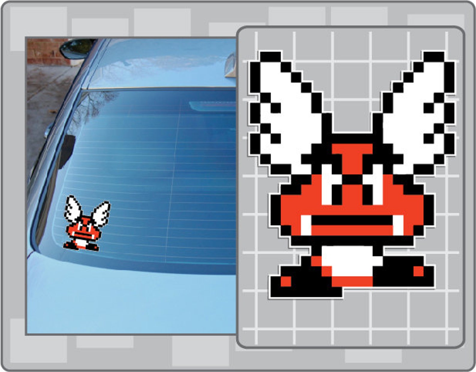 WINGED GOOMBA From Super Mario Bros. 3 Vinyl Decal Video Game NES ...