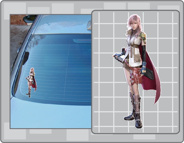 LIGHTNING From Final Fantasy Vinyl Decal FFXIII Sticker - Etsy