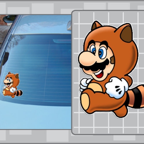 TANOOKI MARIO Cartoon Vinyl Decal From Super Mario Bros. 3 - Etsy