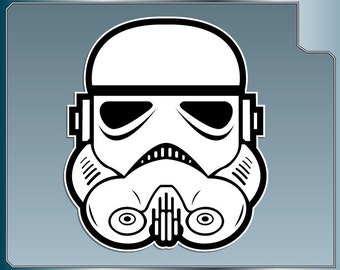 Stormtrooper Helmet and Crossbones Vinyl Decal Star Wars | Etsy