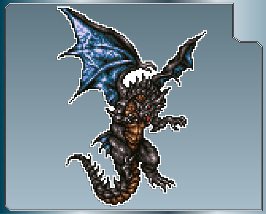 BAHAMUT Sprite No. 1 Vinyl Decal From Final Fantasy Sticker for Almost ...