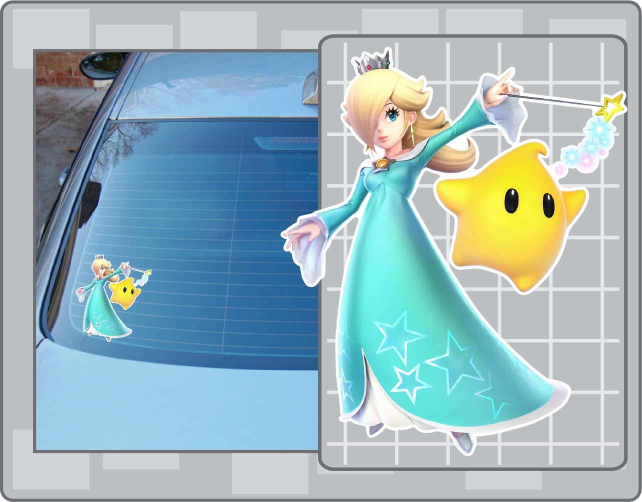 PRINCESS ROSALINA Cartoon Vinyl Decal #2 From Super Mario Bros. Sticker ...