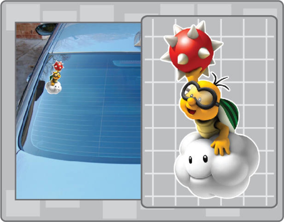 LAKITU Vinyl Decal No. 1 From Super Mario Bros. Cloud Koopa - Etsy