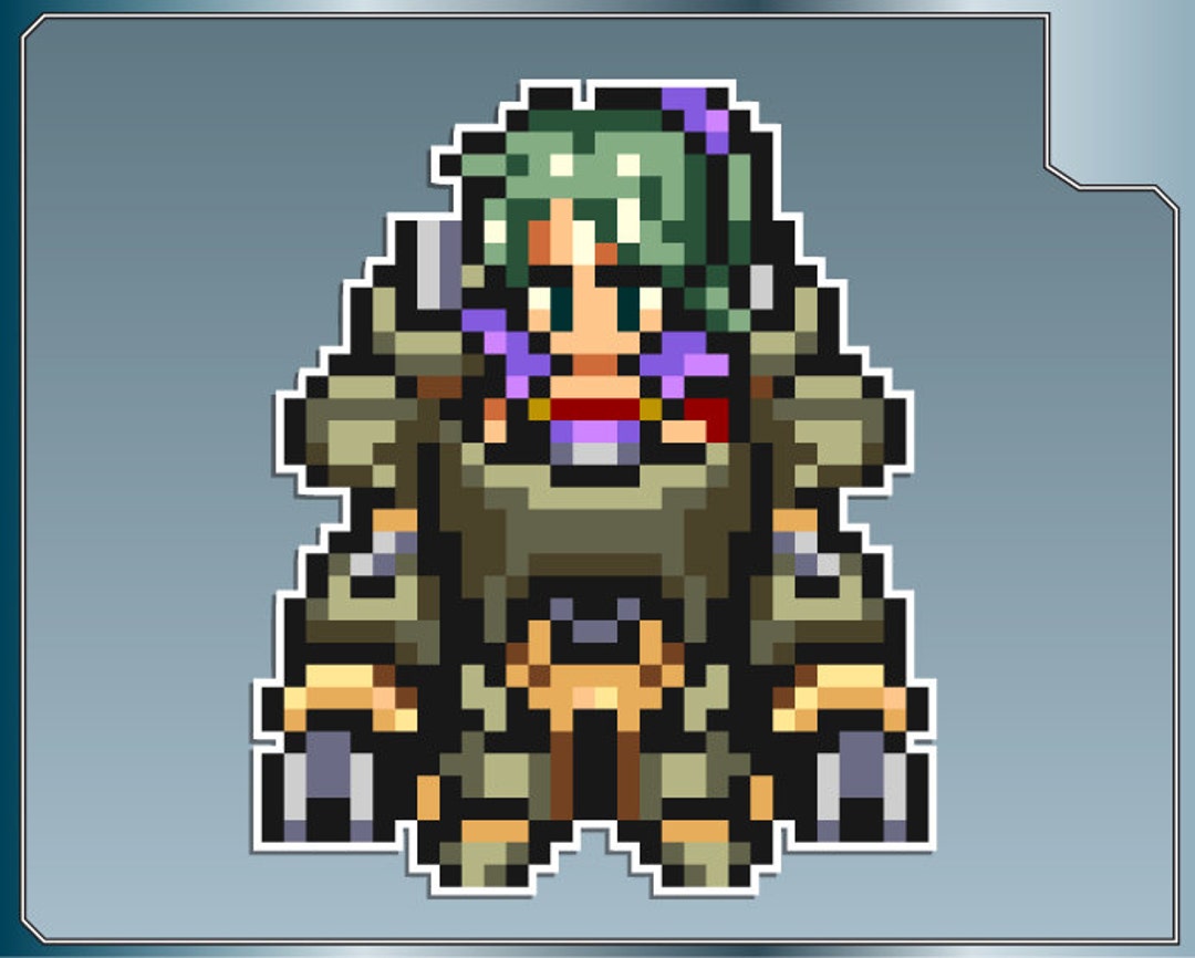 TERRA BRANFORD in Mech Suit From Final Fantasy 16bit Sprite Vinyl Decal ...