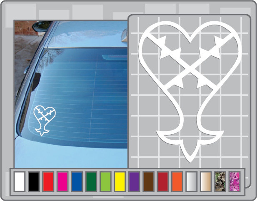 HEARTLESS Logo No. 1 From Kingdom Hearts Cut Vinyl Decal Sticker - Etsy