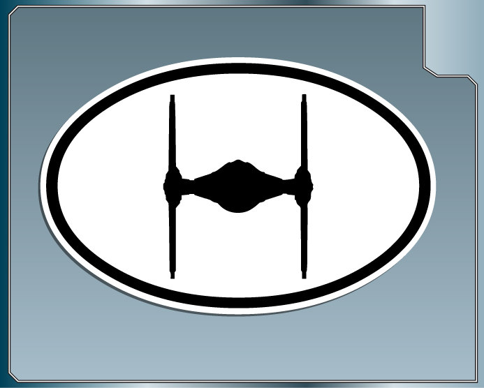TIE FIGHTER Euro Style Vinyl Decal No. 1 Sticker From Star Wars - Etsy