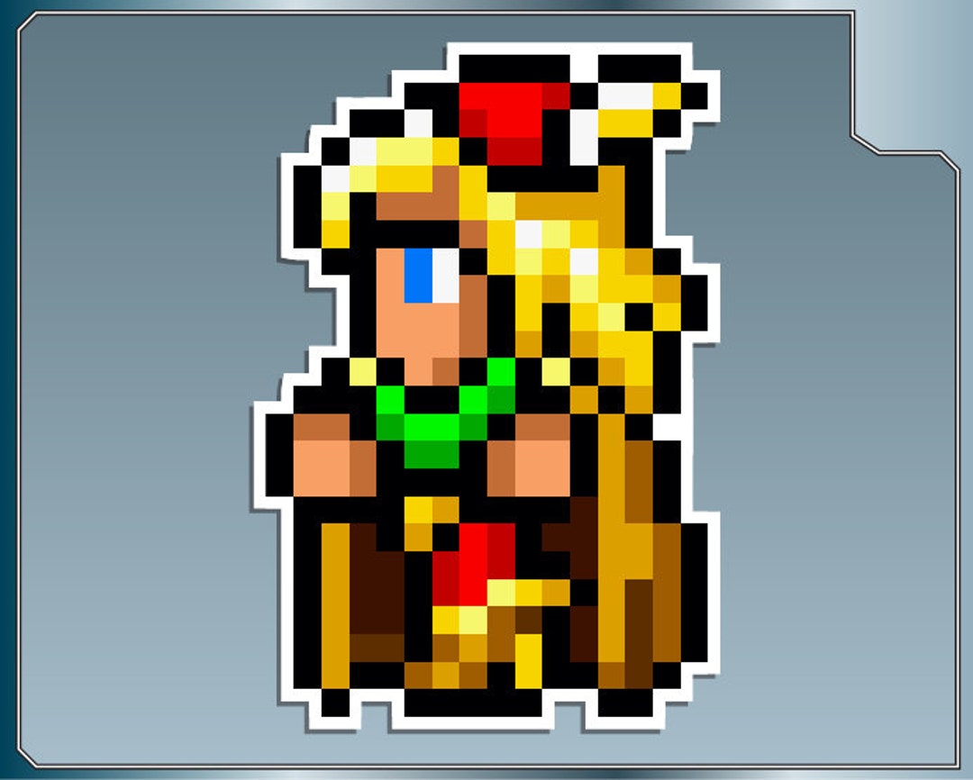 EDWARD Sprite No. 1 From Final Fantasy IV 8 Bit Vinyl Decal Classic NES ...