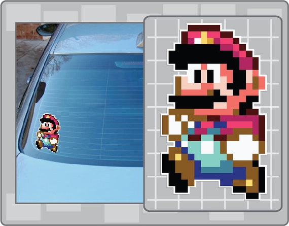 SUPER MARIO Sprite From Super Mario World Vinyl Decal Super | Etsy