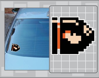 BANZAI BILL Sprite Vinyl Decal From Super Mario Bros. Sticker | Etsy