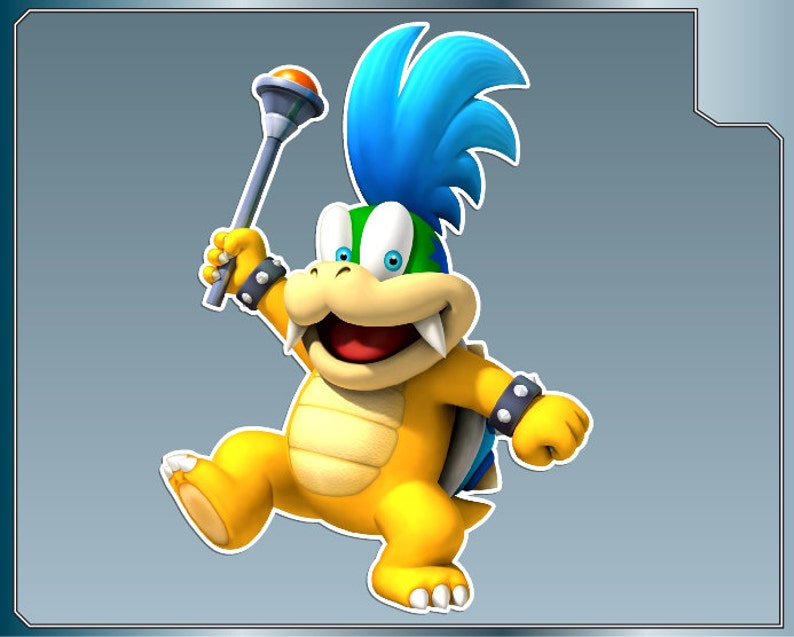 LARRY KOOPA Cartoon vinyl decal from Super Mario Bros. Sticker | Etsy