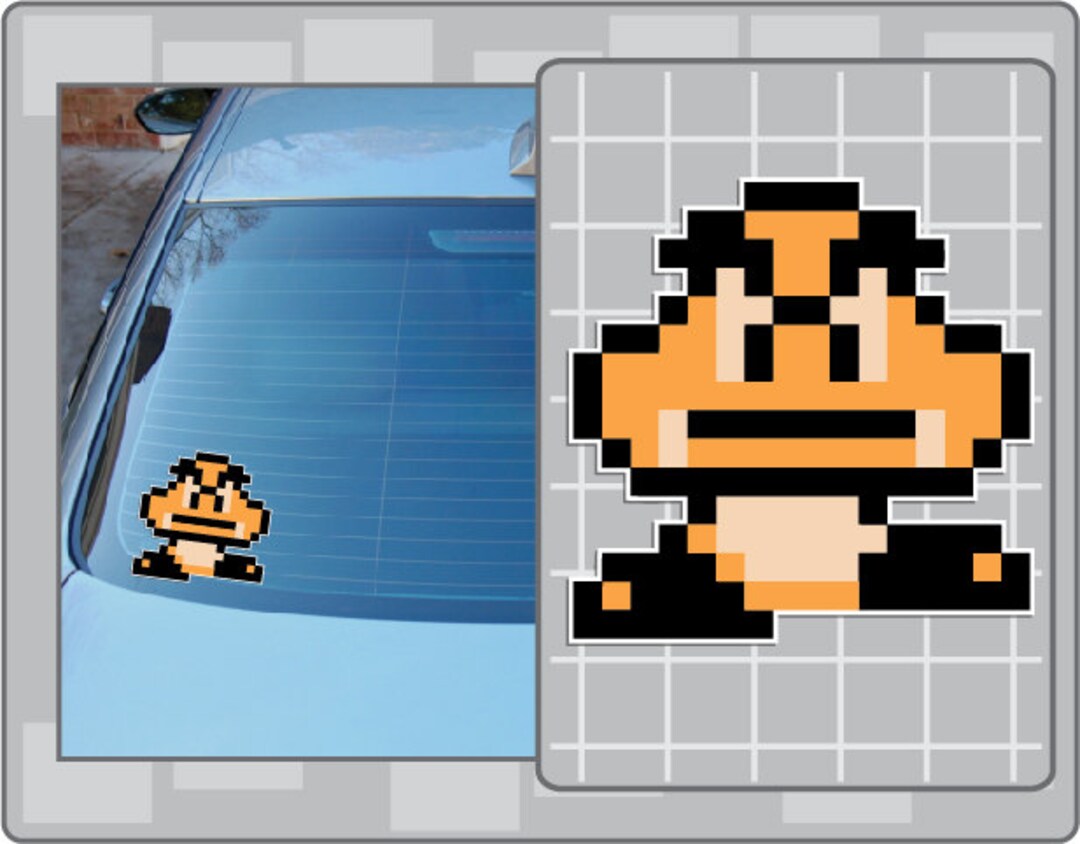 GOOMBA No. 2 From Super Mario Bros. 3 Vinyl Decal Video Game NES ...