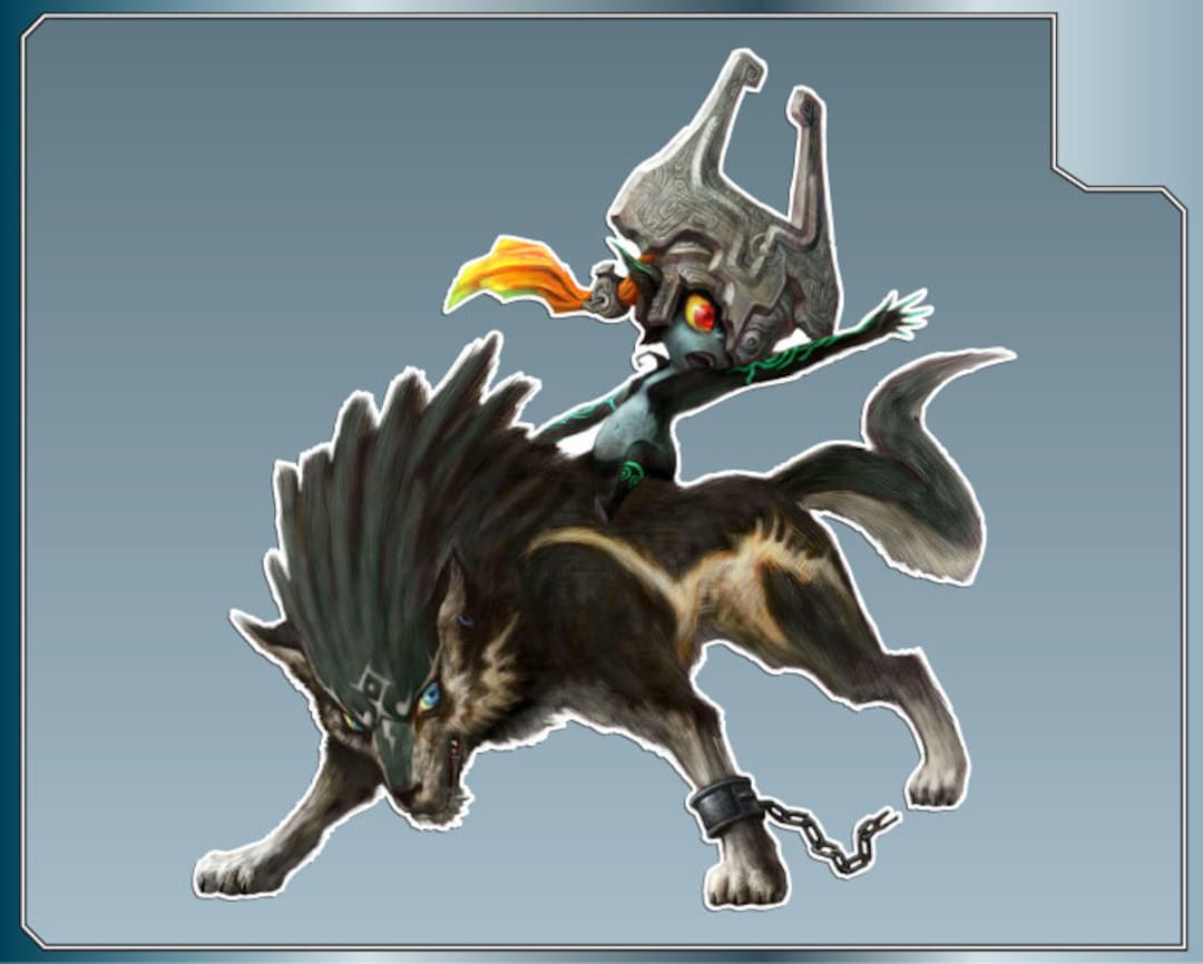 Wolf LINK and MIDNA Vinyl Decal From the Legend of Zelda Twilight ...