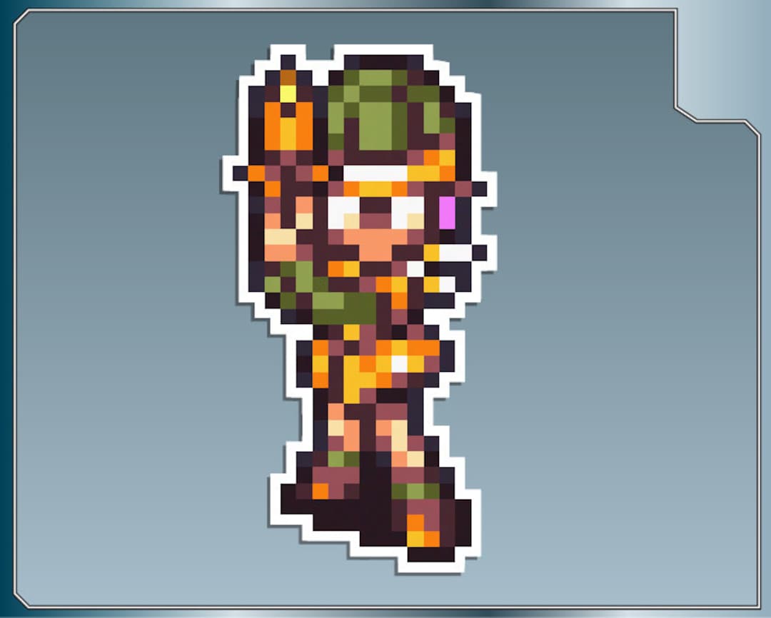 LUCCA Sprite No. 2 From Chrono Trigger 16 Bit Vinyl Decal Sticker - Etsy