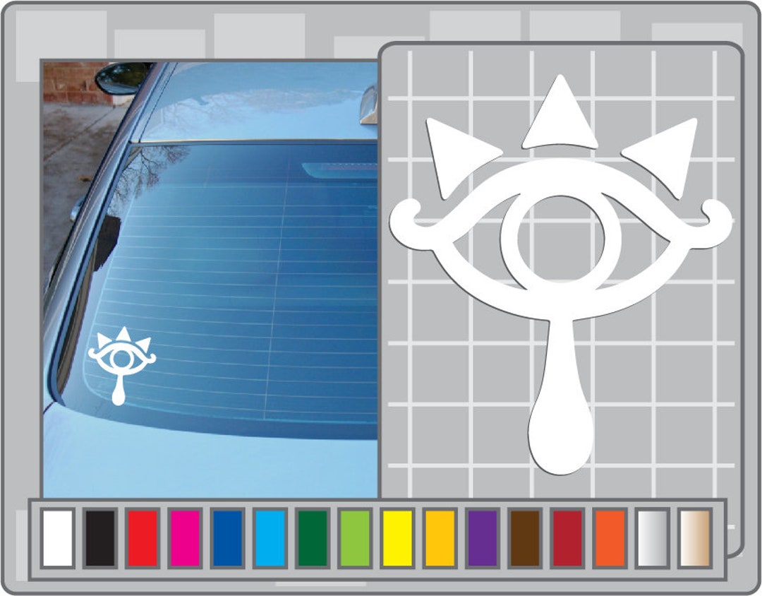 SHEIKAH Symbol Logo No. 1 From the Legend of Zelda Cut Vinyl Decal ...