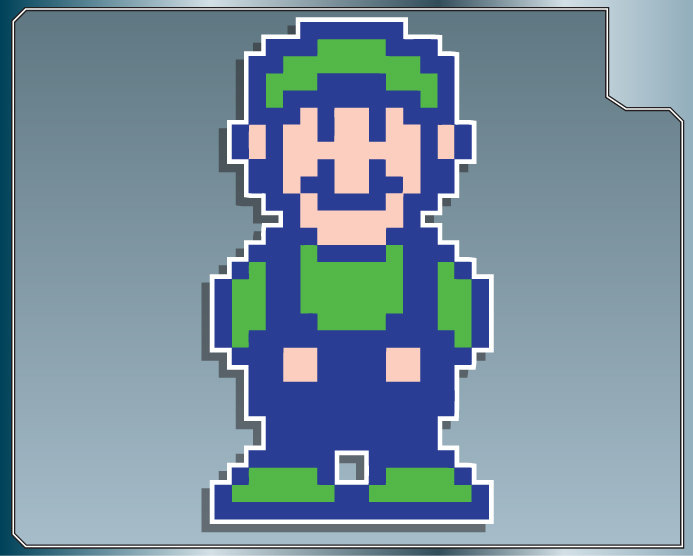 8 Bit Luigi Sprite
