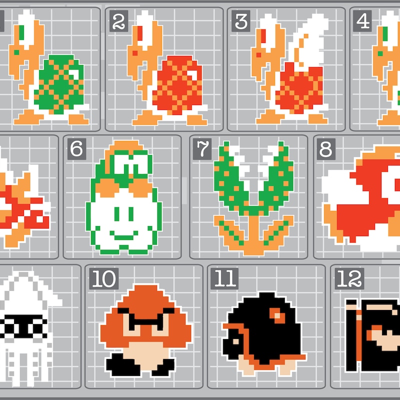 8 Bit Mario - Etsy