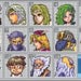 Final Fantasy IV 8 Character Sprites Vinyl Decals Classic SNES Sticker ...