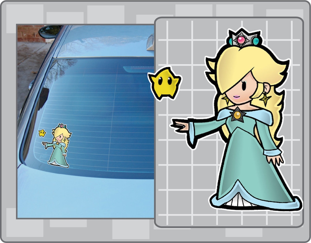 PRINCESS ROSALINA Cartoon Vinyl Decal #1 From Super Mario Bros. Sticker ...