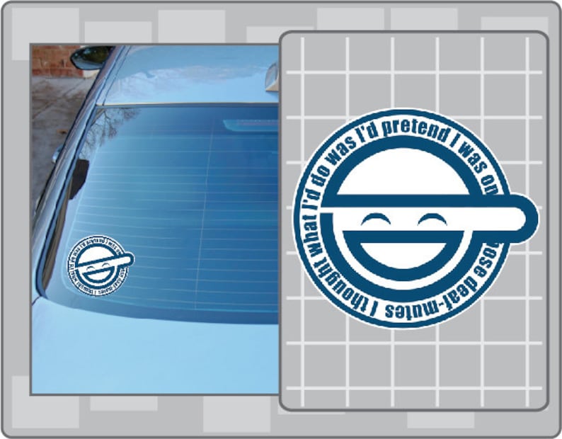 LAUGHING MAN Logo Vinyl Decal From Ghost in the Shell Anime | Etsy